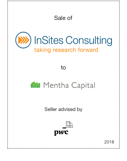 The Sale of InSites Consulting to Mentha Capital Partners