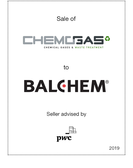 The Sale of Chemogas to Balchem | PwC Belgium