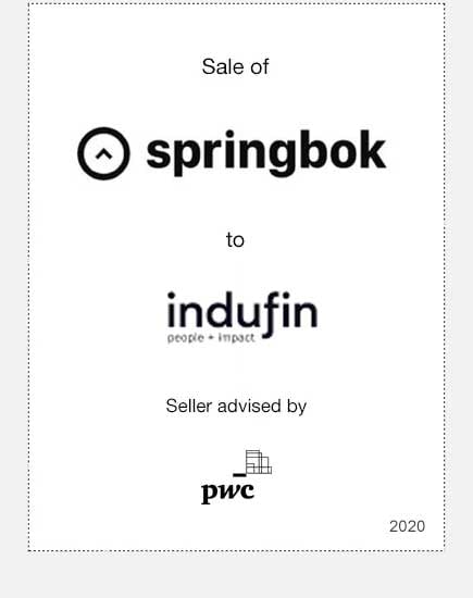 The Sale of Springbok to Indufin | PwC Belgium
